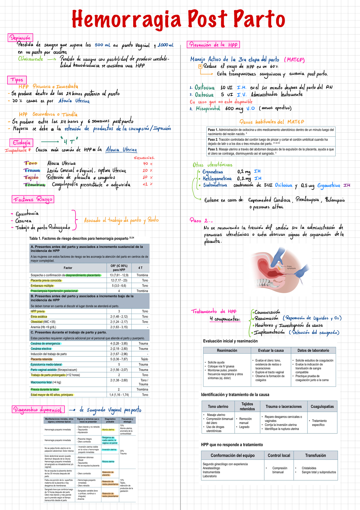 Hemorragia Post Parto -Diagnóstico, manejo y tratamiento - Hemorragia Post Parto Definición ...