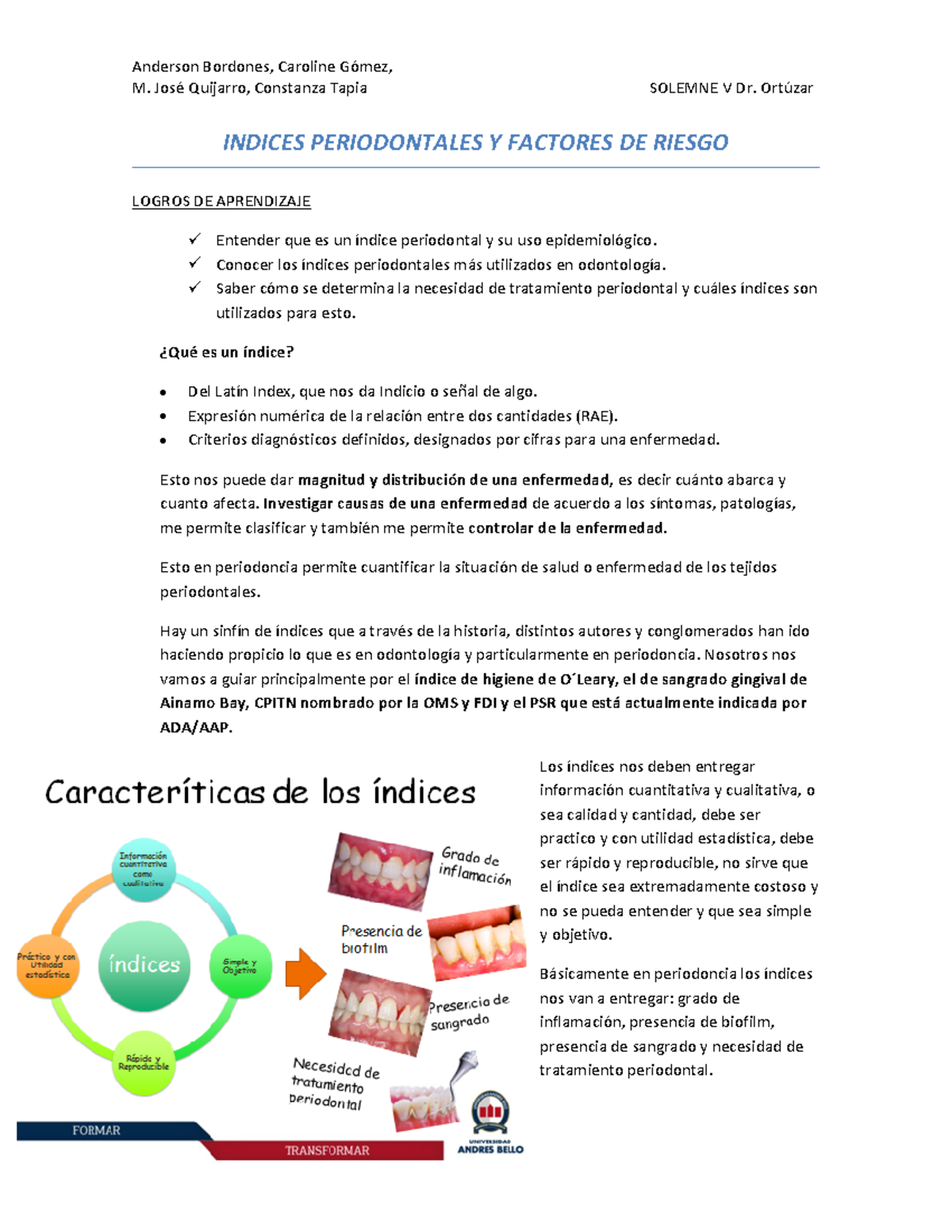Indices Periodontales y Factores de Riesgo - Anderson Bordones ...