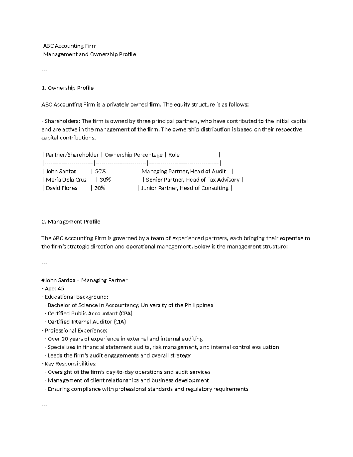 ABC-Accounting-Firm Management-and-Ownership-Profile - ABC Accounting ...