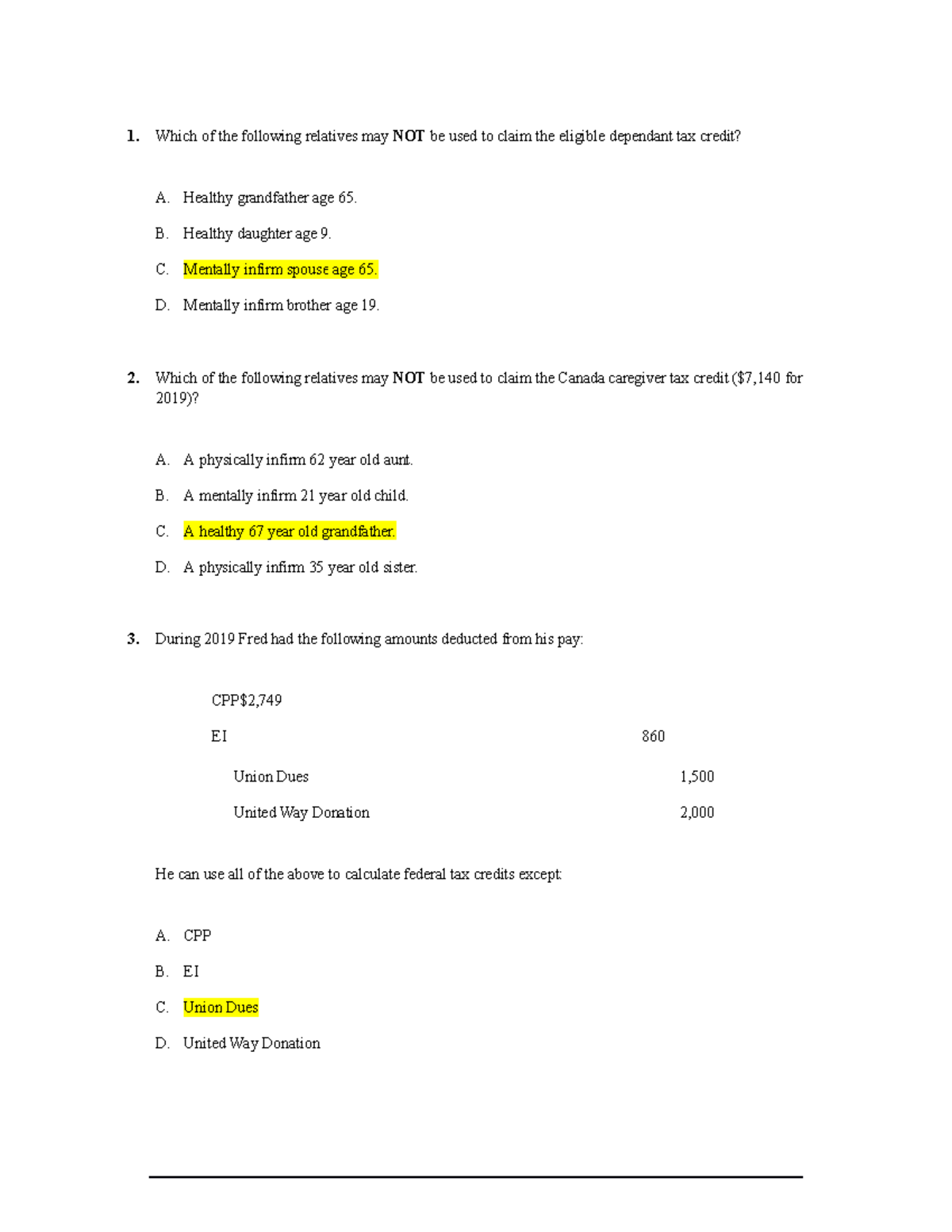 ACCT226 MCQ and Answer Chapter 4 #3 - 1. Which of the following ...