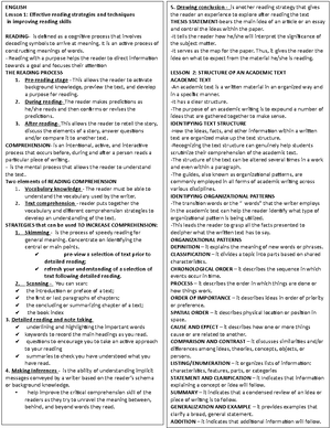EAPP-111 Fist Quarter Exam - 1.) Choose the letter of the sentence that ...