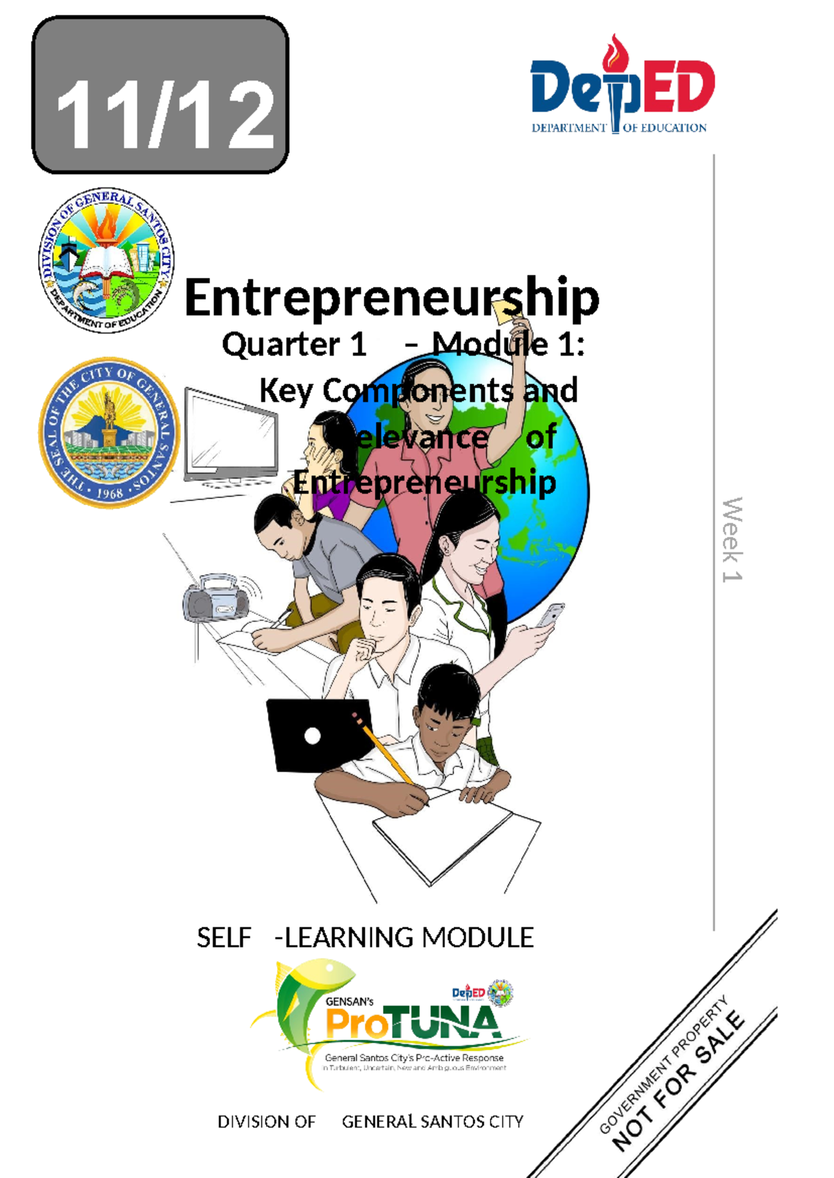 Modular students Entrep Module 1 SLM - 1 SELF - LEARNING MODULE ...