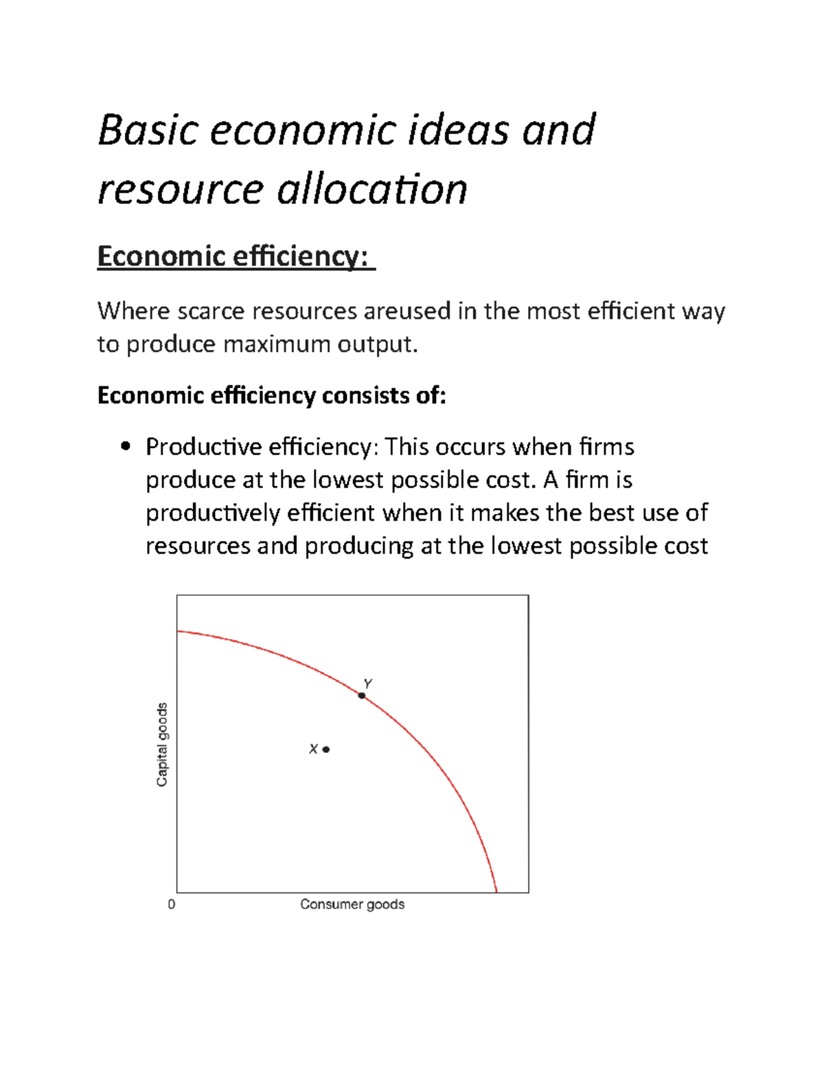 Basic economic ideas and resource allocation ch6 - Basic economic ideas ...