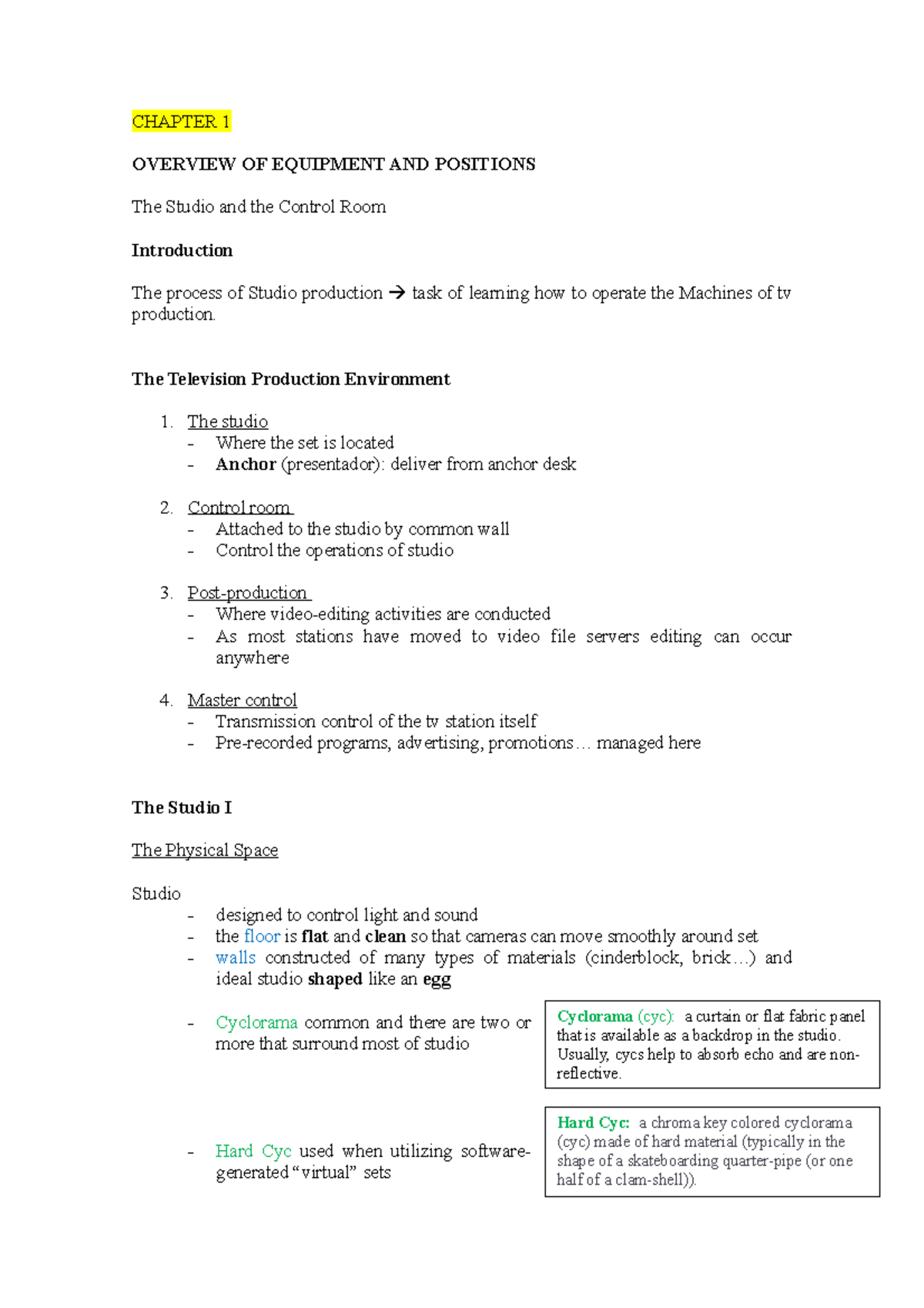 Book Exam - Studio Television Production and Directing- Concepts ...