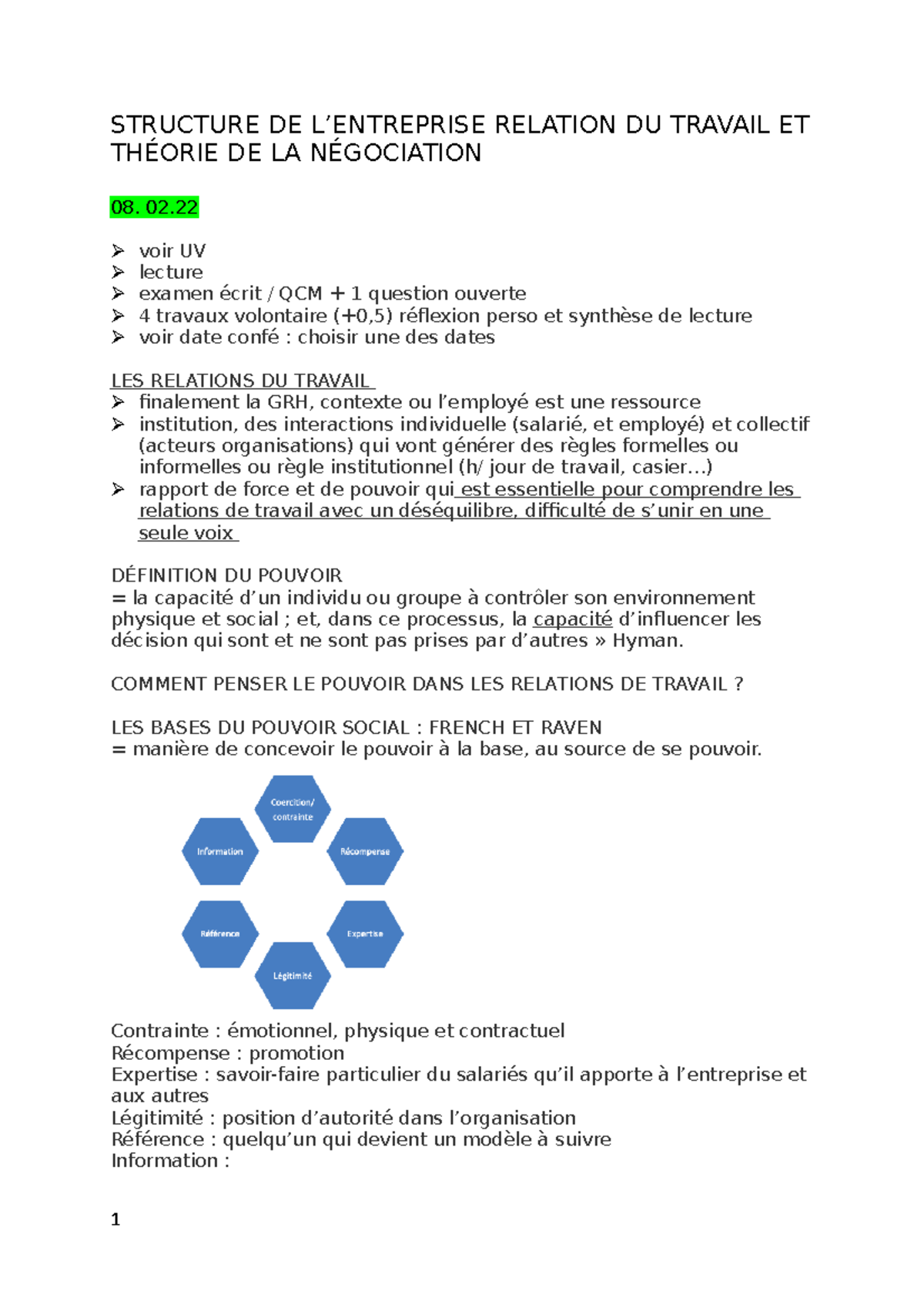 Notes-strucutre - synthèse - STRUCTURE DE L’ENTREPRISE RELATION DU ...
