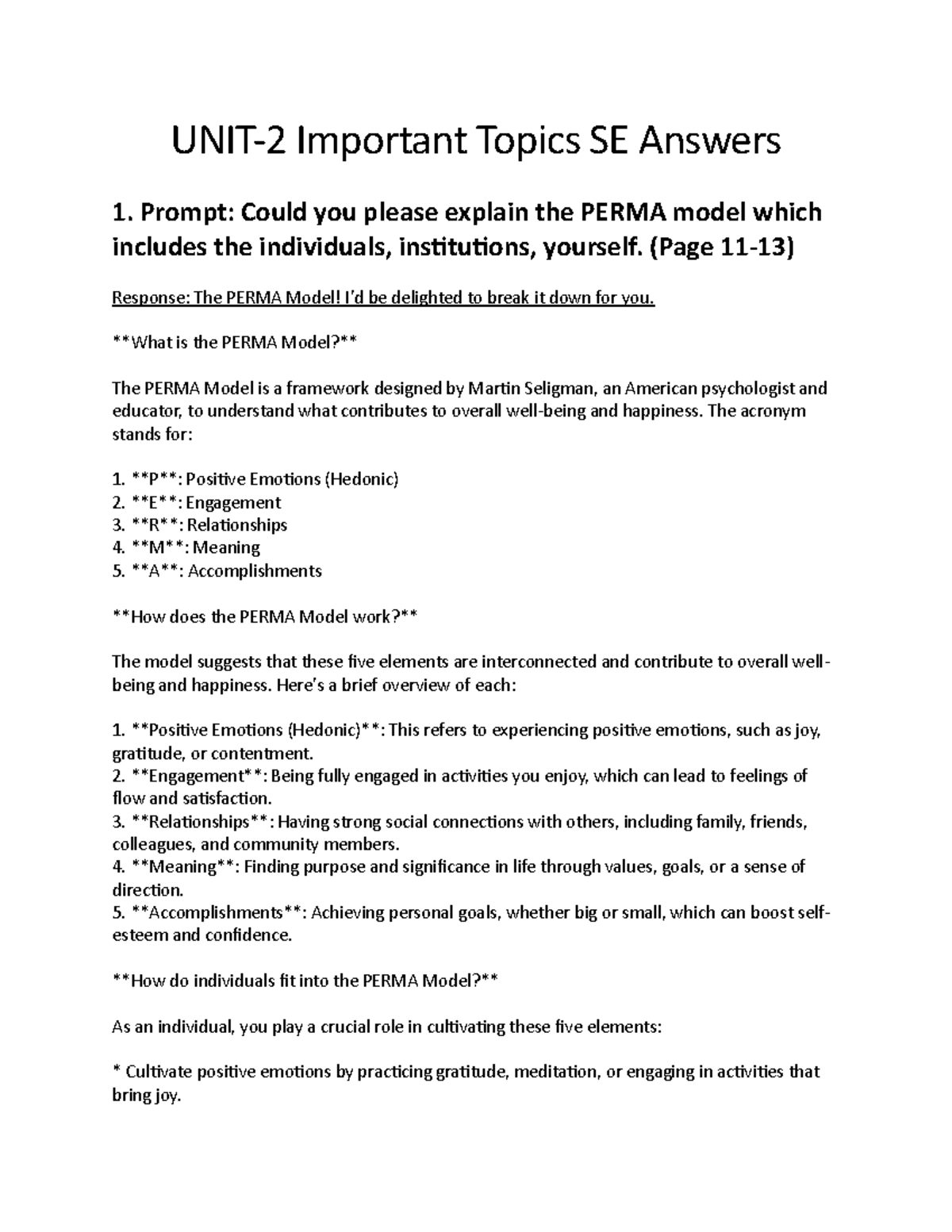 Social Engineering Unit 2 Answers Unit 2 Important Topics Se Answers 1 Prompt Could You