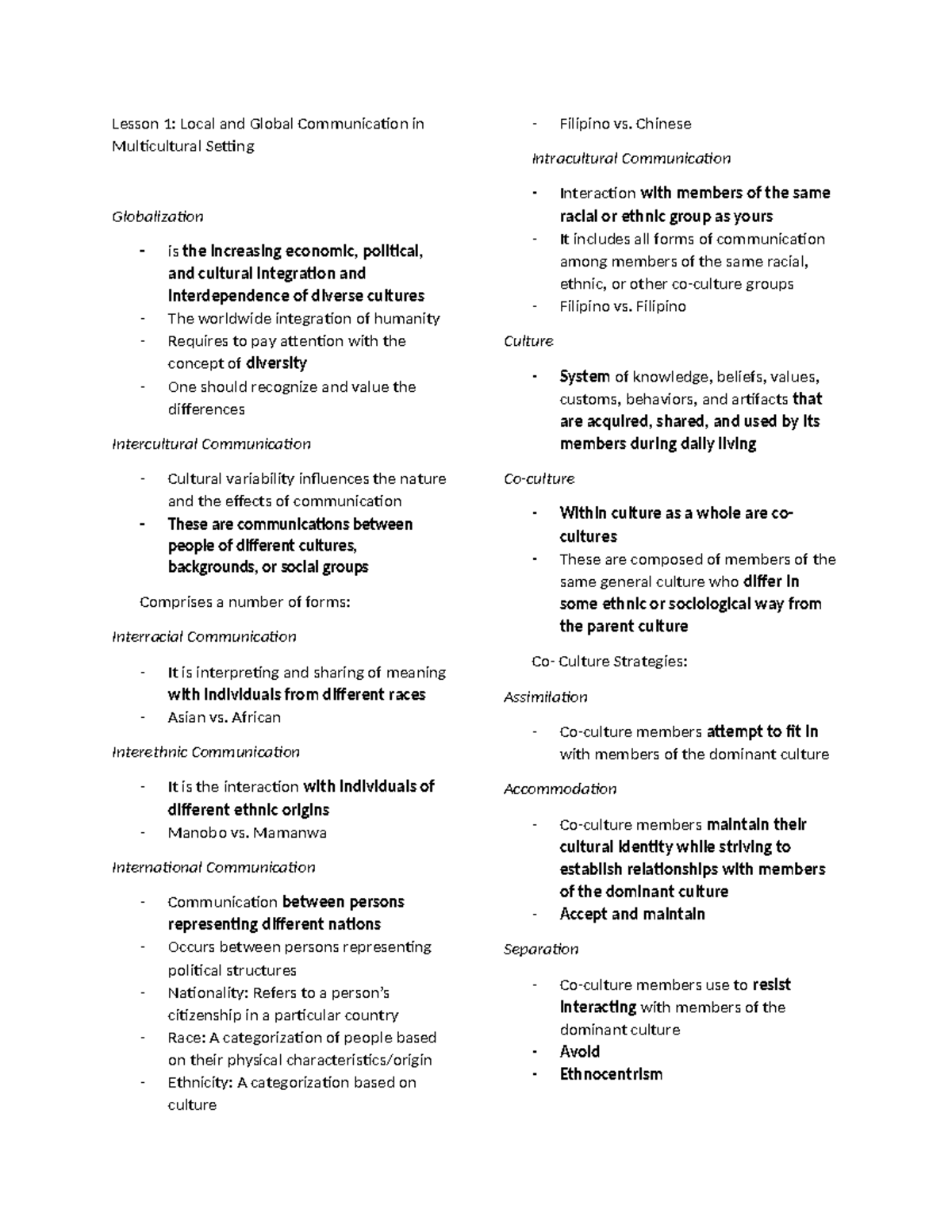 Purposive Communication - Semi Finals - Lesson 1: Local and Global ...
