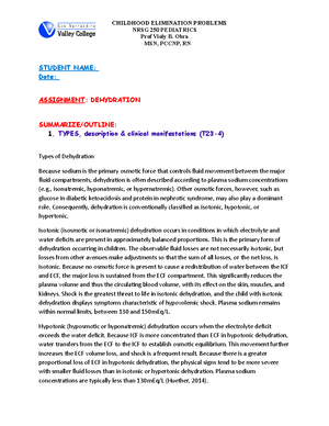 HLTH Promo Outline - HEALTH PROMOTION OUTLINE N IMMUNIZATIONS (describe ...