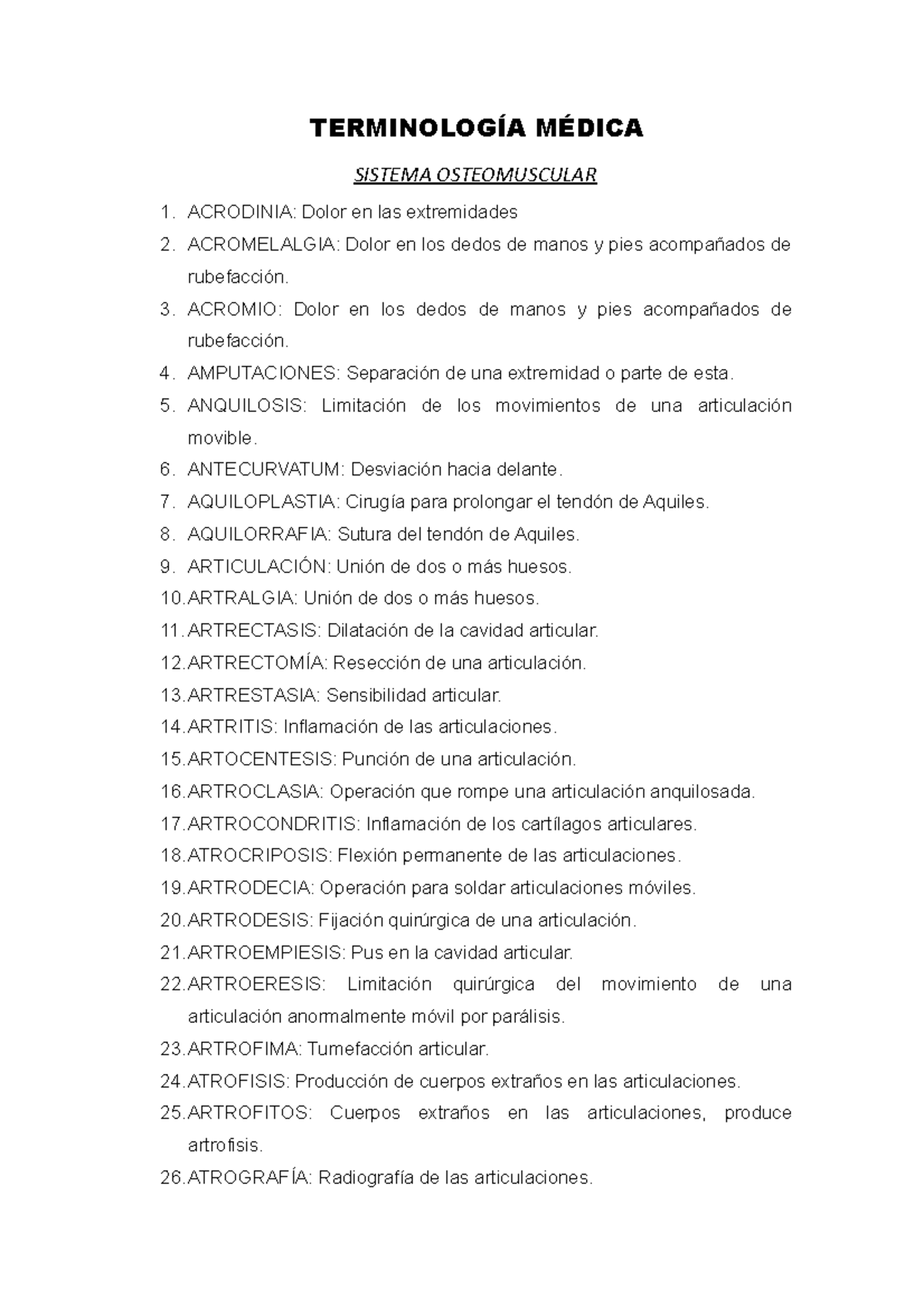 Terminología DE Aparato Respiratorio - TERMINOLOGÍA MÉDICA SISTEMA ...