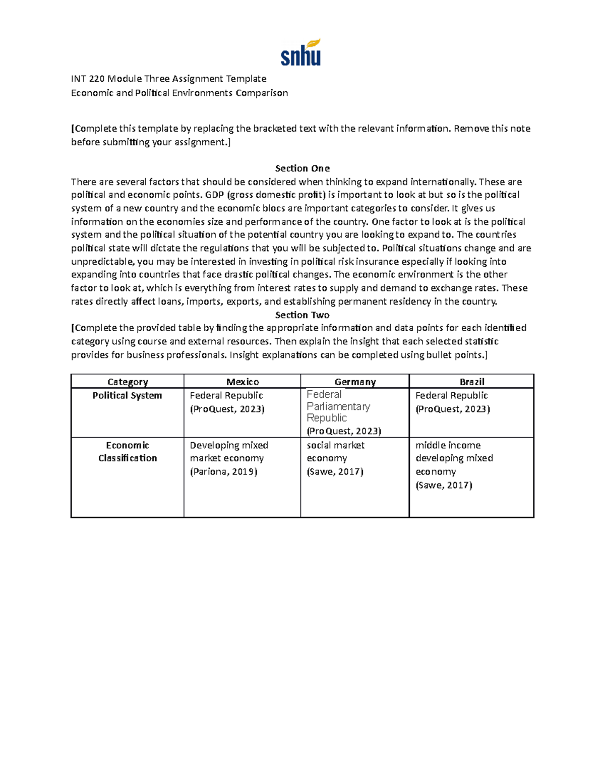 INT 220 Module Three Assignment - Remove this note before submitting your assignment.] Section ...