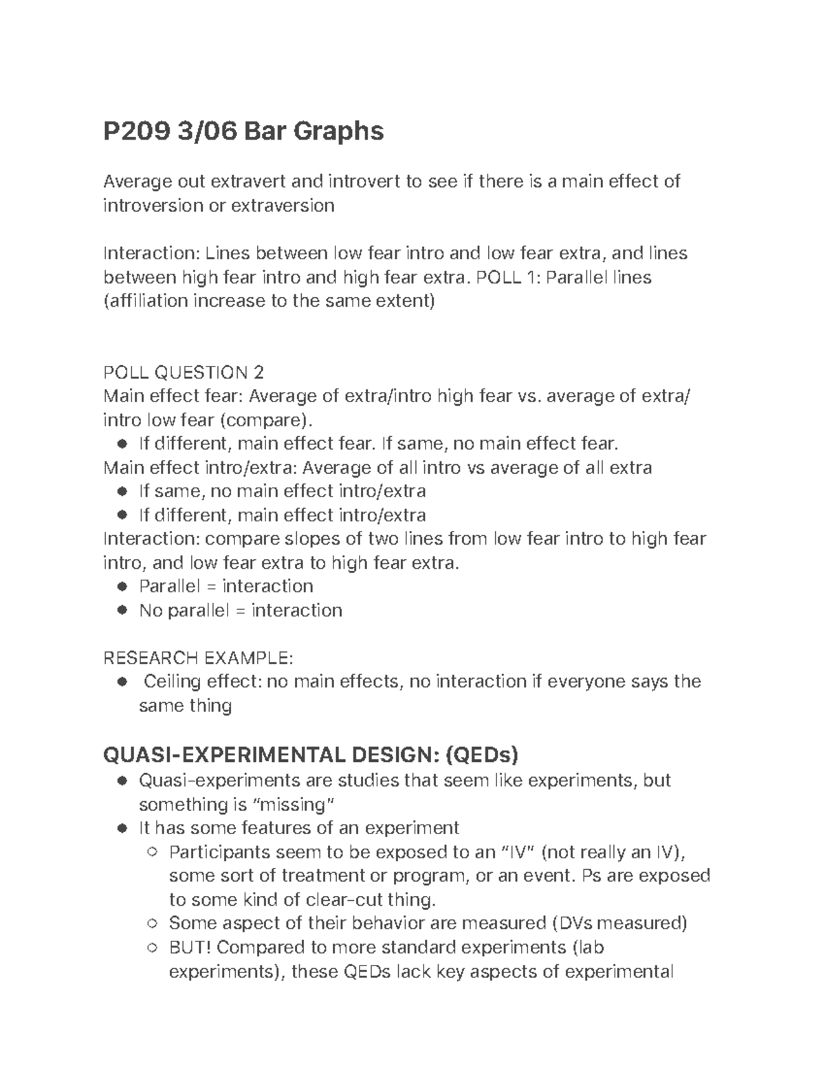 P209 3:06 Bar Graphs - P209 3/06 Bar Graphs Average out extravert and ...