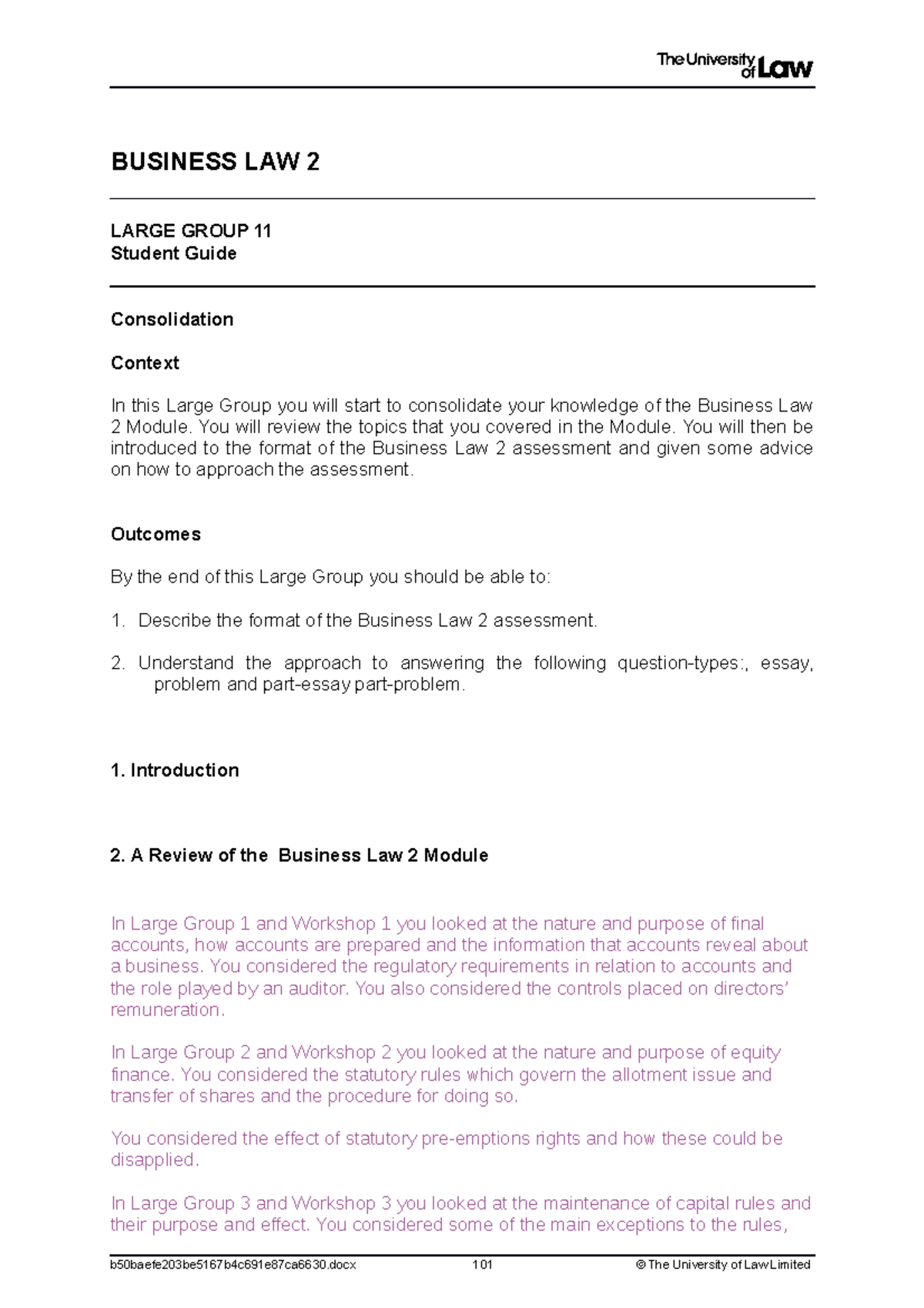 BL2 LG10 - [poiuytrdesdertyuioiuytredrtyuio - BUSINESS LAW 2 LARGE ...