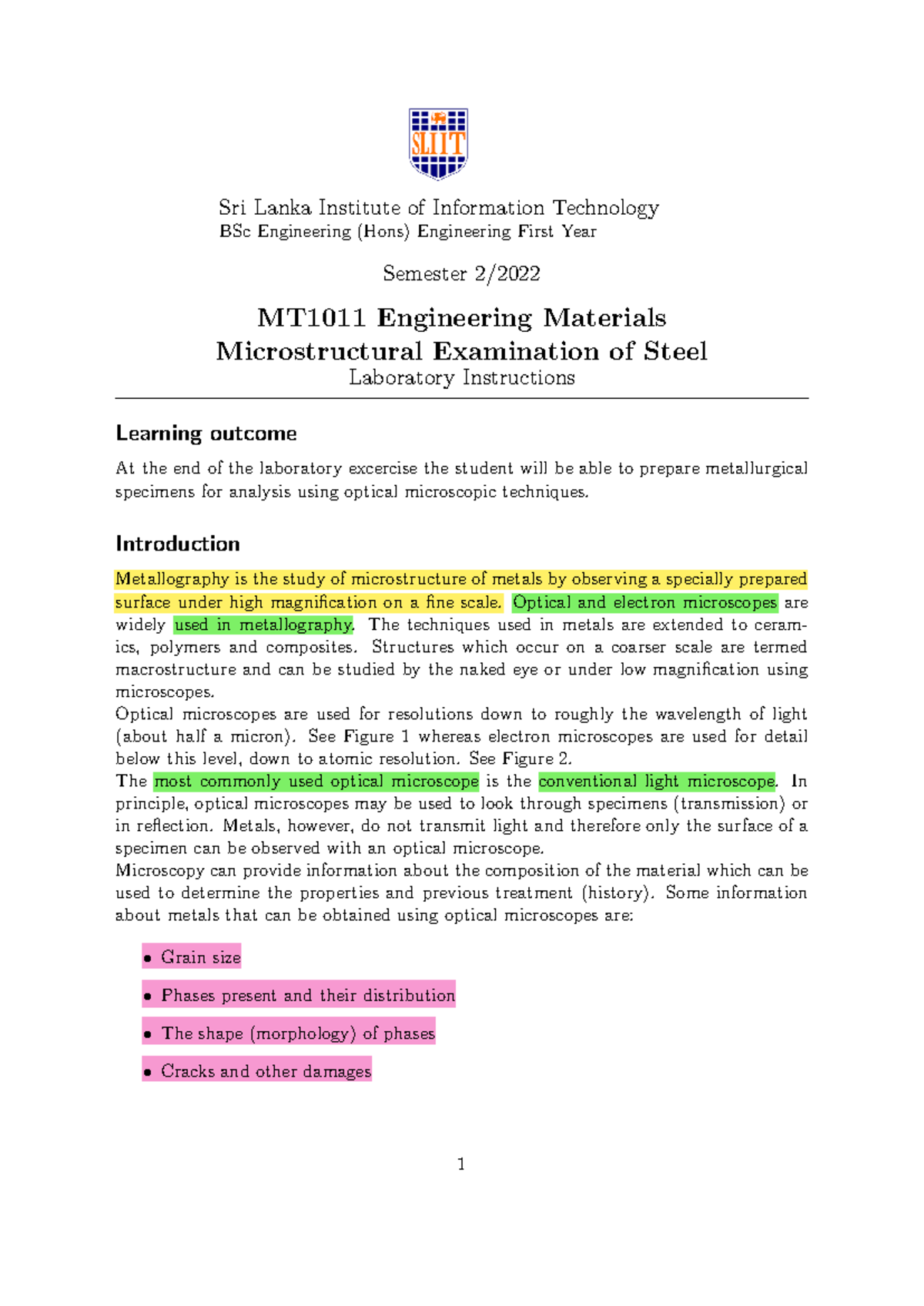 Microstructure-testing - Sri Lanka Institute of Information Technology ...
