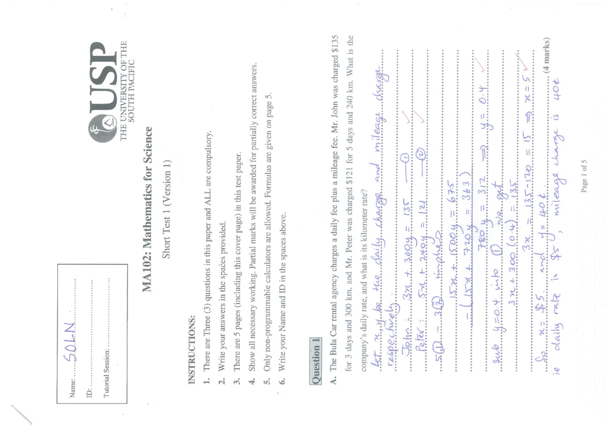 Ma102 St1 V1 Soln Its A Maths Tutorial Solution Name Soln Id Tutorial Session Usp The 4787