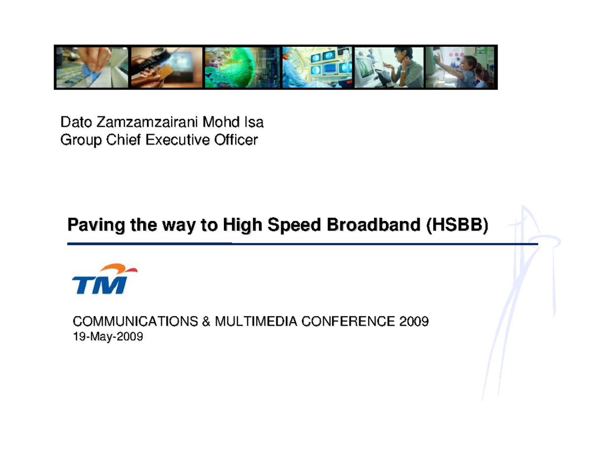 High Speed Broadband ecosystem - Paving the way to High Speed Broadband ...