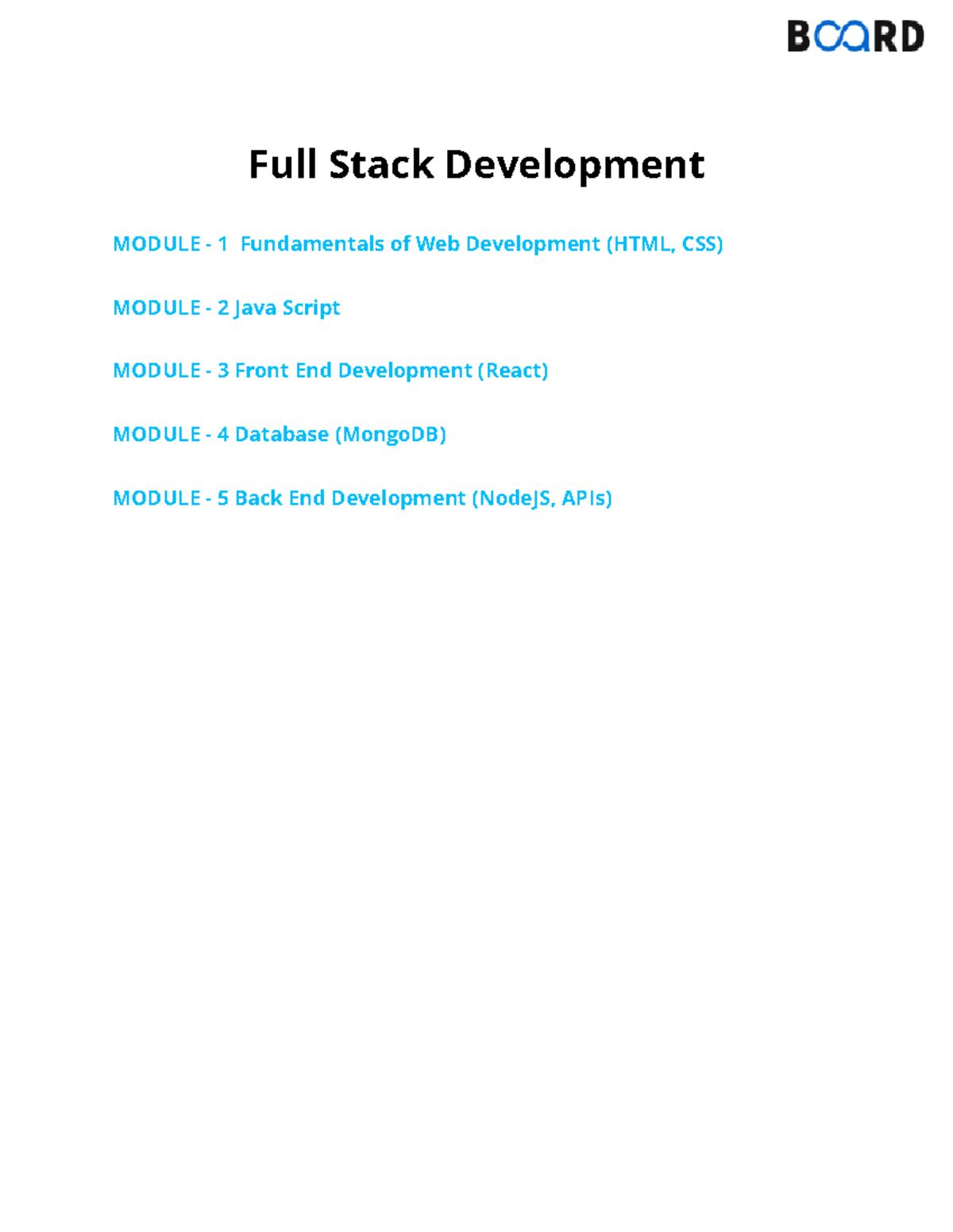 Full stack development course with certification - Web Development ...