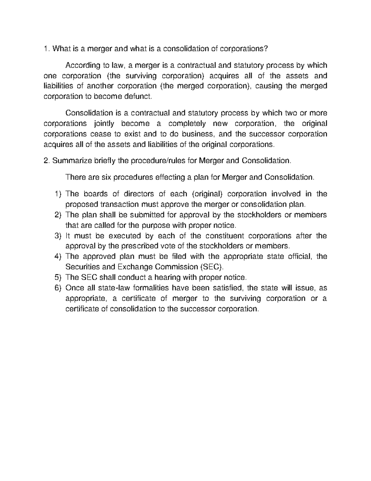 Merger and Consolidation - What is a merger and what is a consolidation ...