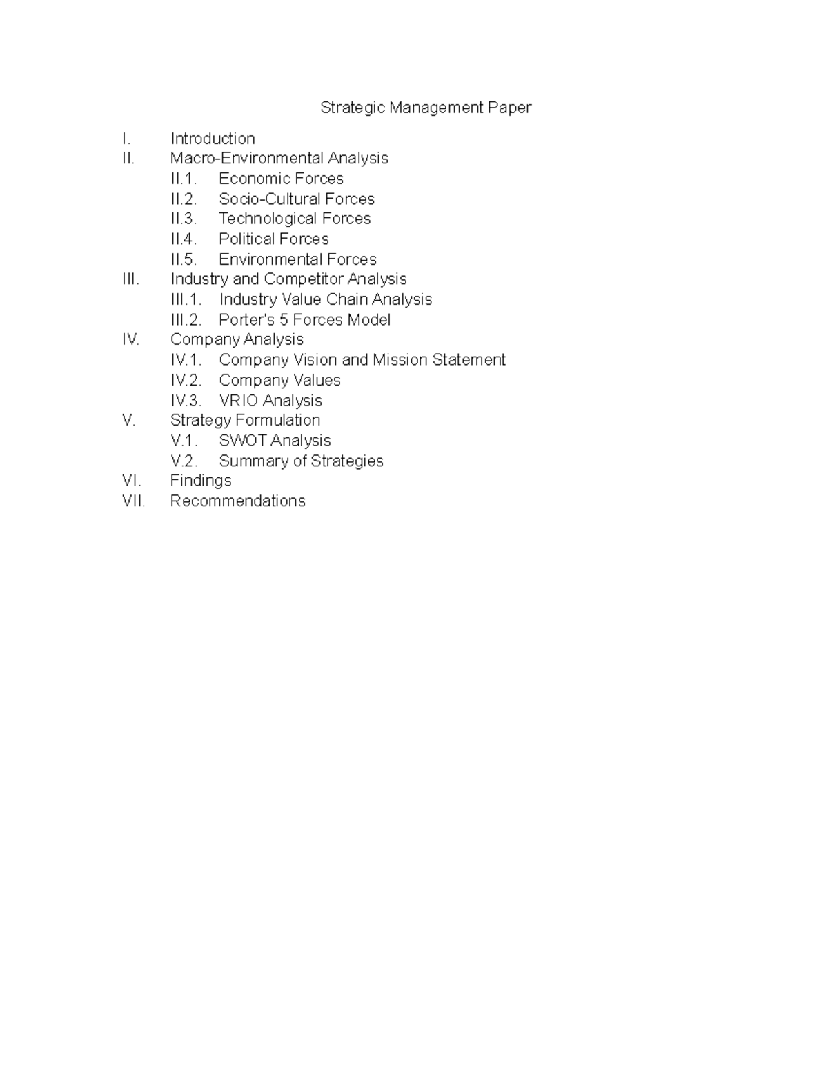 Strategic-Management-Paper - BS Accountancy - Strategic Management ...