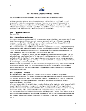 SWOT Analysis Mod 4 - HRM 200 Module Four Assignment SWOT Analysis ...