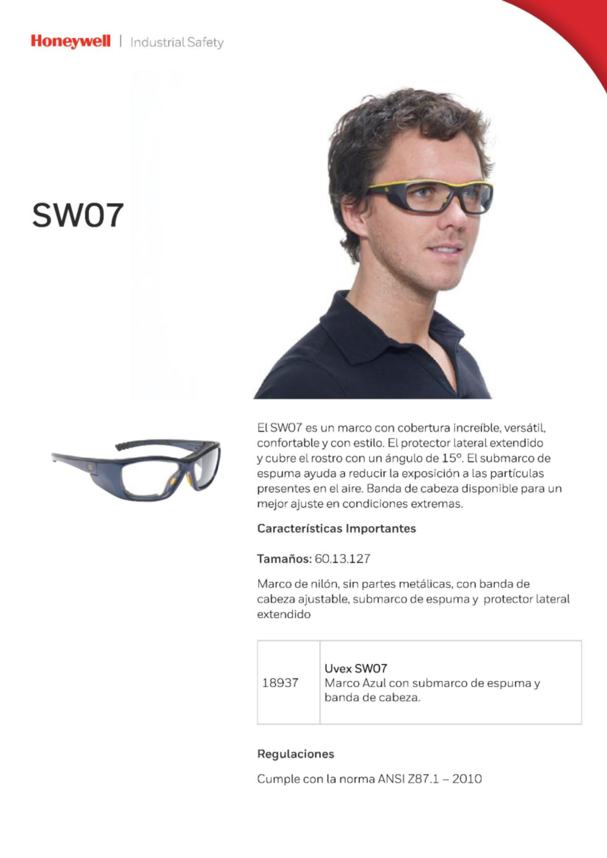 Lentes de seg. Honeywell SW07 - Honeywell Industrial Safety SW07 El ...