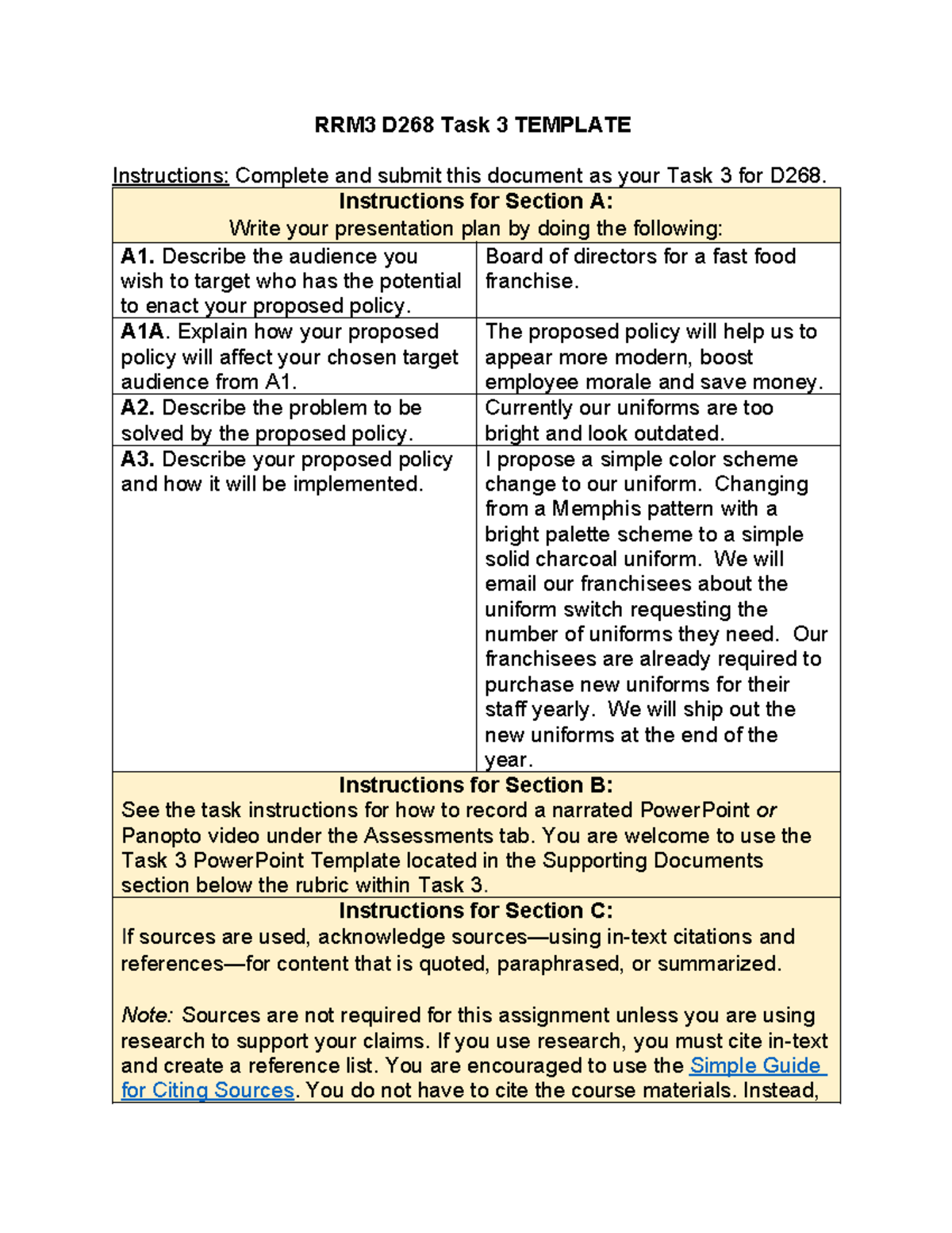 RRM3 D268 Task 3 Template - RRM3 D268 Task 3 TEMPLATE Instructions ...