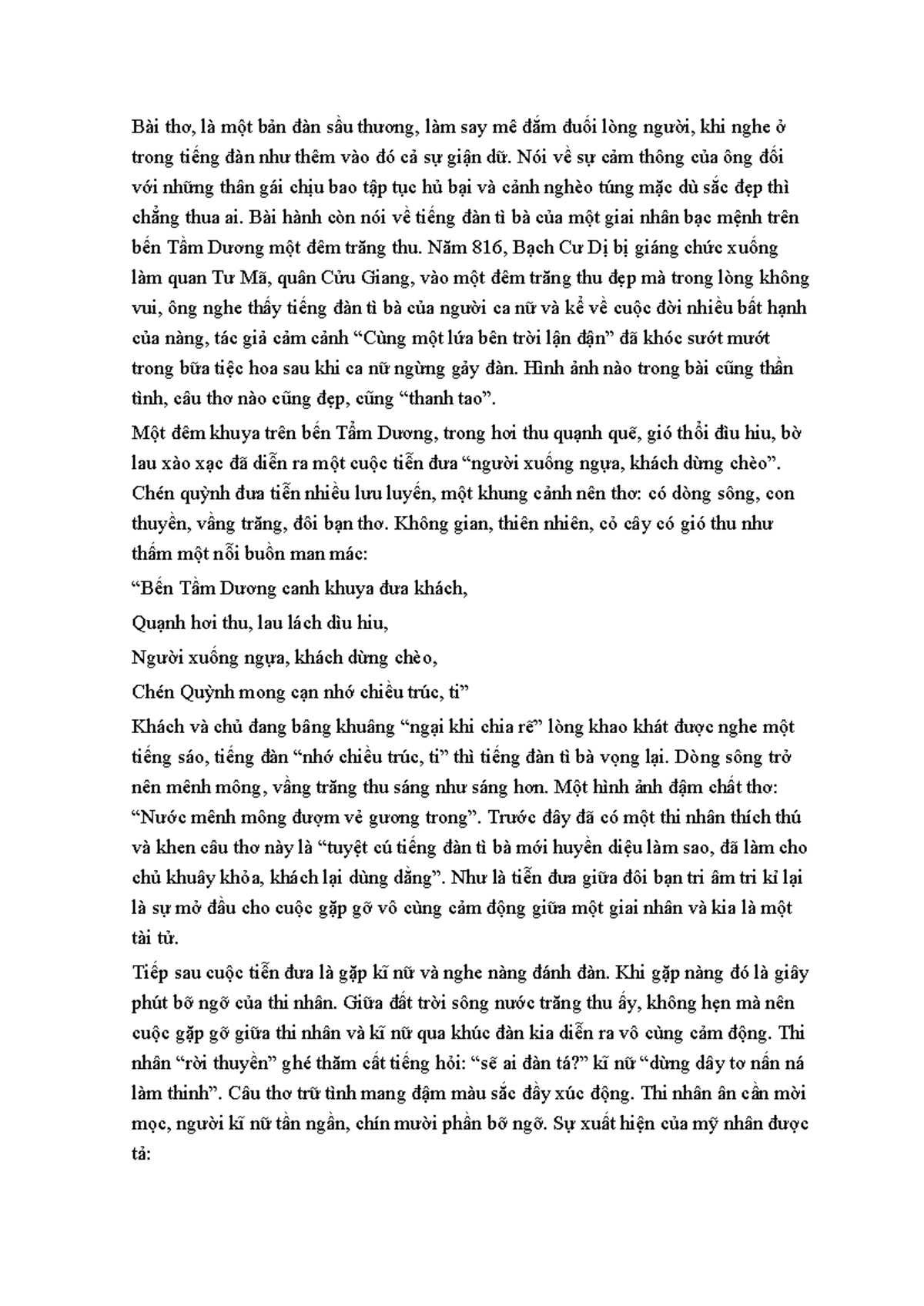 Bài thơ - nhjf - Bài thơ, là một bản đàn sầu thương, làm say mê đắm ...