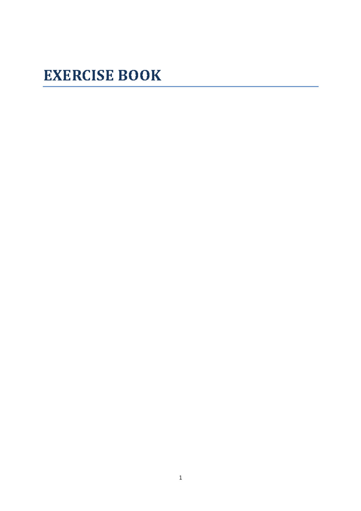Exercise Book KEY - EXERCISE BOOK 1 VERB TENSES 2 Exercise 3: Complete ...