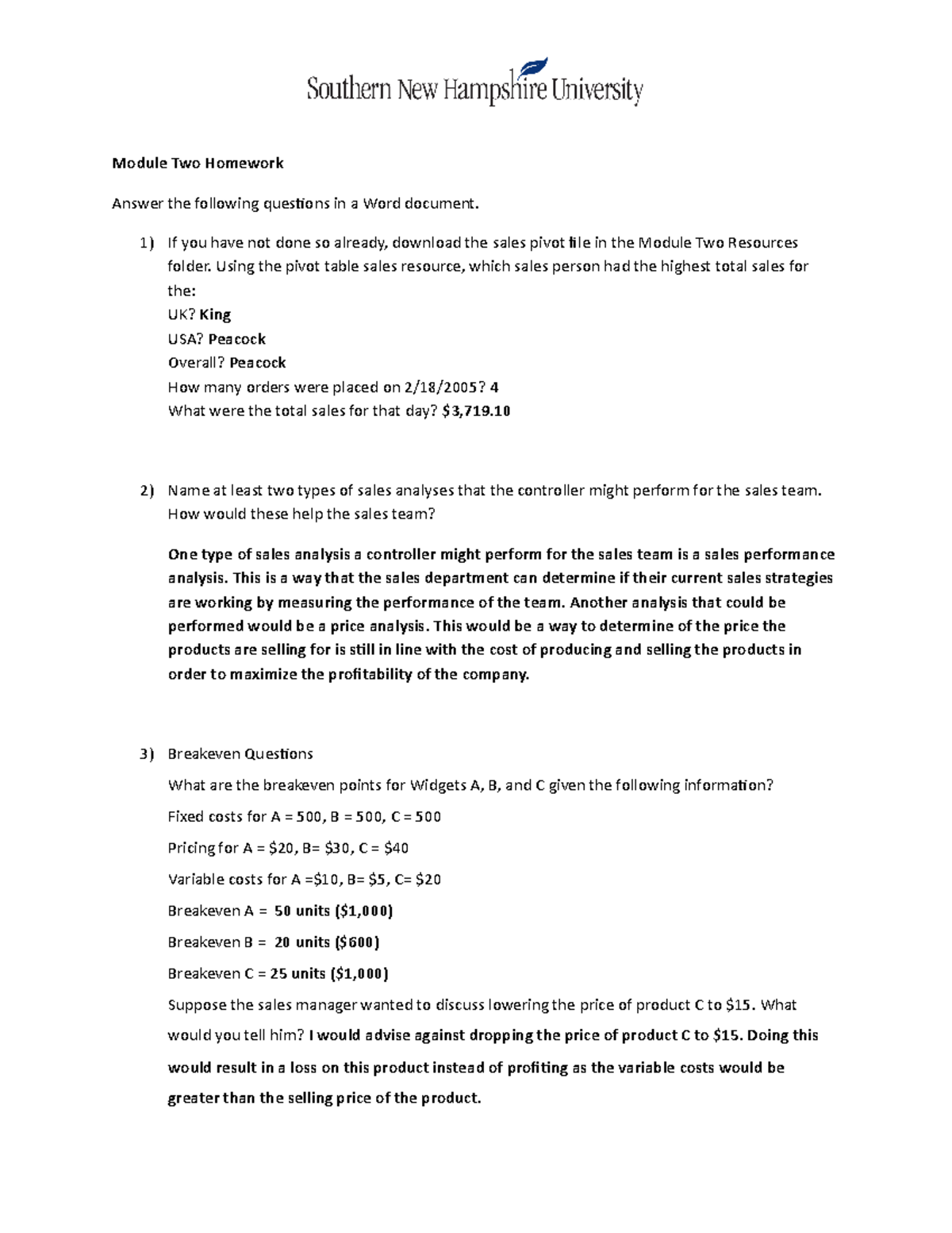 ACC 340 Module Two Homework - Module Two Homework Answer the following ...