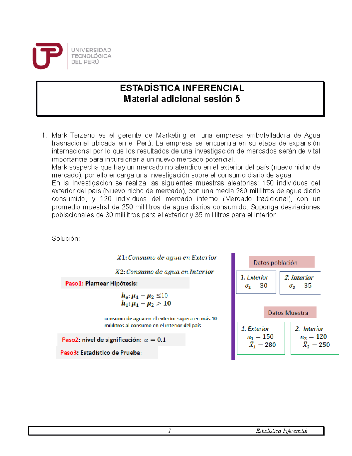 S05.s2-Material adicional - ESTADÍSTICA INFERENCIAL Material adicional ...