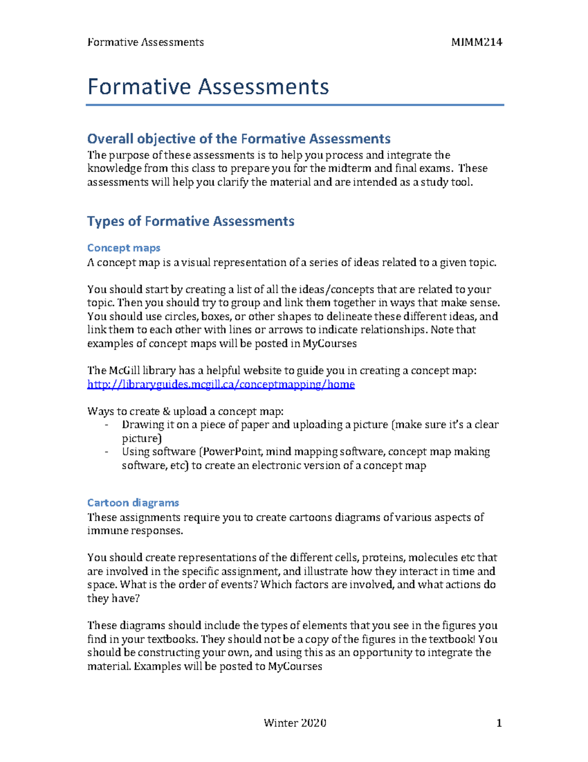 Formative Assessments 2020 - Warning: TT: undefined function: 32 Warning: Popup annotation has a ...