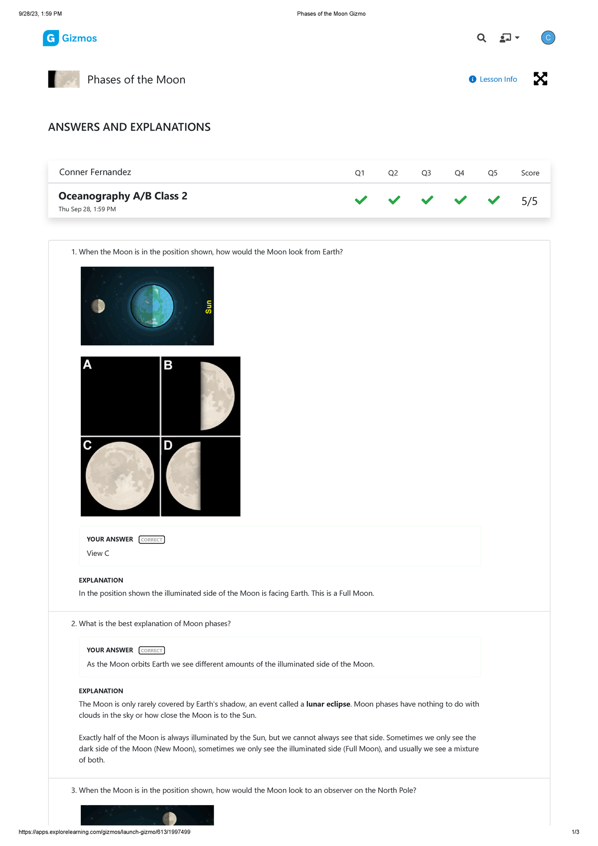 Phases of the Moon Gizmo - explorelearning/gizmos/launch-gizmo/613/1997499 1/ Phases of the Moon ...