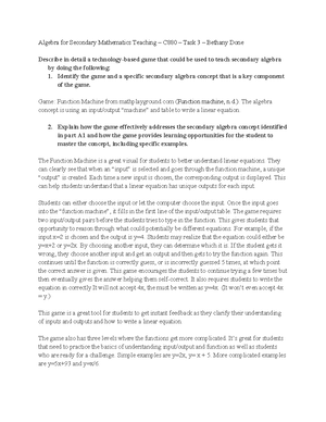 Mathematics History and Technology Task 4 - Mathematics History ...