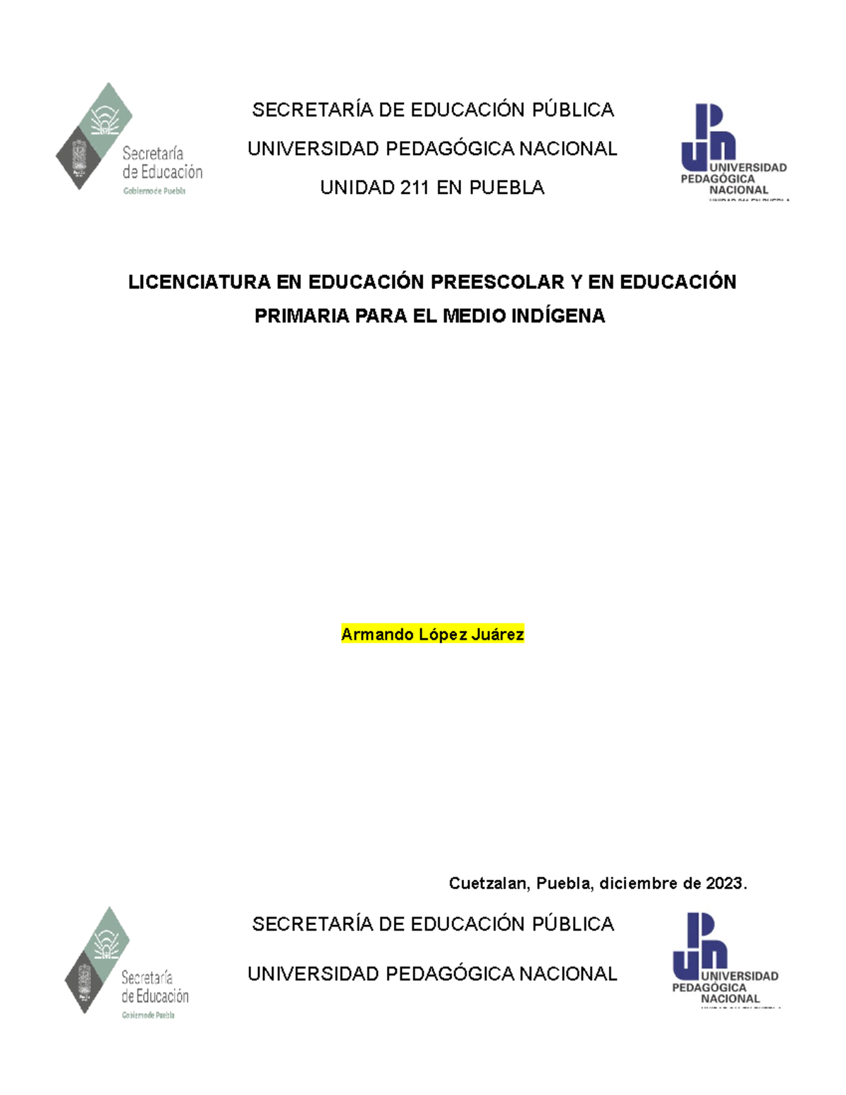 Contexto sociocultural - SECRETARÍA DE EDUCACIÓN PÚBLICA UNIVERSIDAD ...