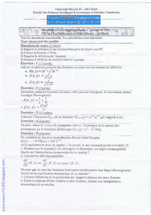 M Sequence AND Series - Analyse mathématiques - Studocu