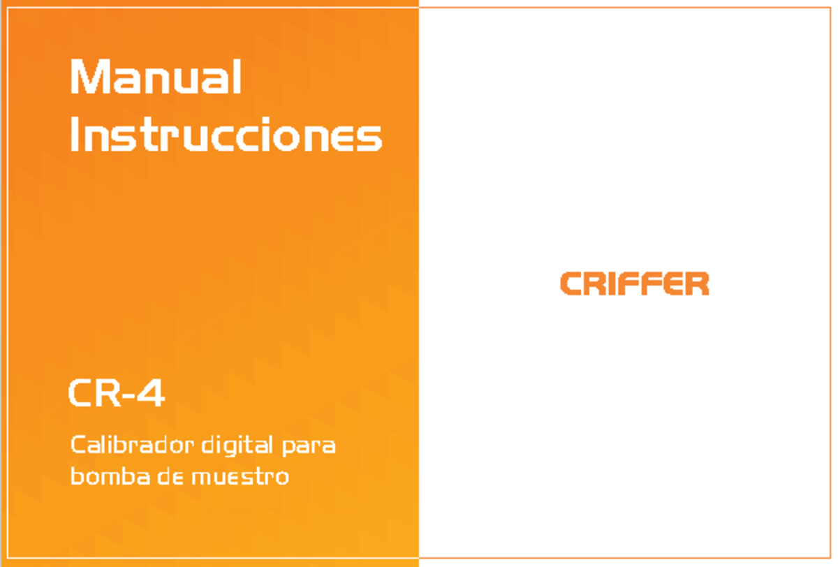 Manual de instrucoes cr 4 esp - Manual Instrucciones CR- Calibrador digital para bomba de ...