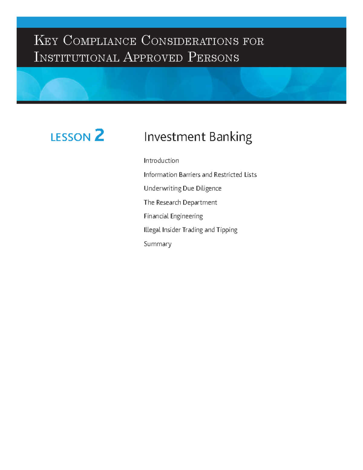 KCCI e Book-L02 2021 11 EN V01 - K ey C omplianCe C onsiderations for institutional approved ...