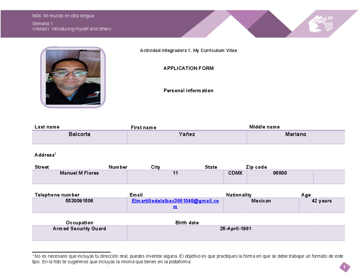 Balcorta Yañez ;Mariano M06S1AI1 - M06. Mi mundo en otra lengua Semana ...