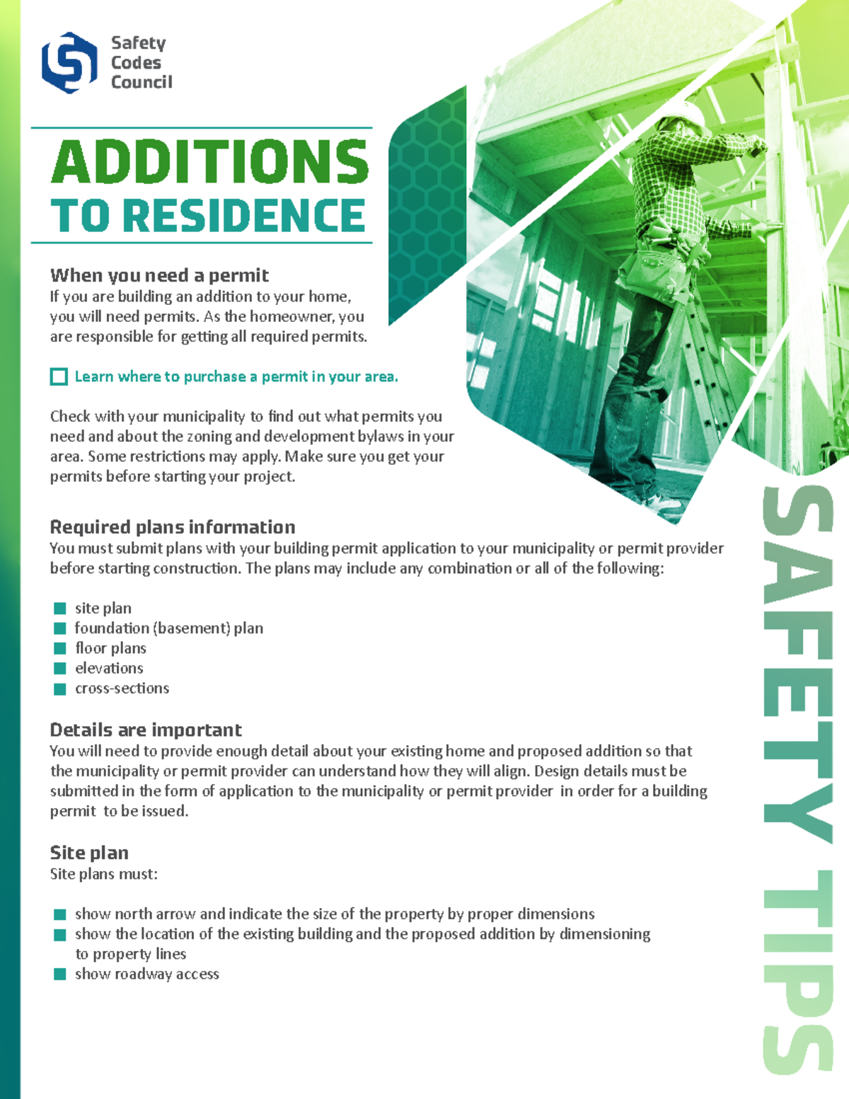 Safety-tips additions-to-residence july2019 - ADDITIONS TO RESIDENCE ...