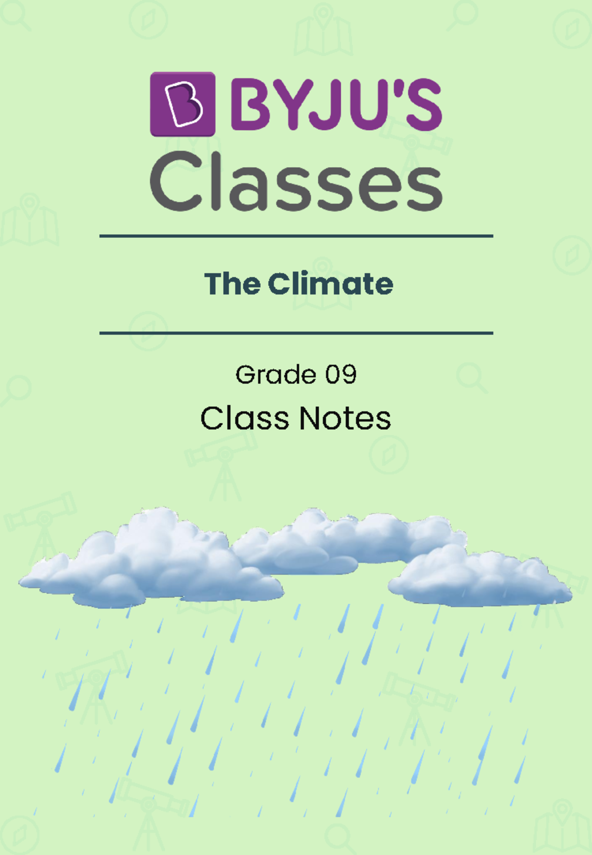Climate Notes - Class Notes The Climate Grade 09 The Climate 1 1 What ...