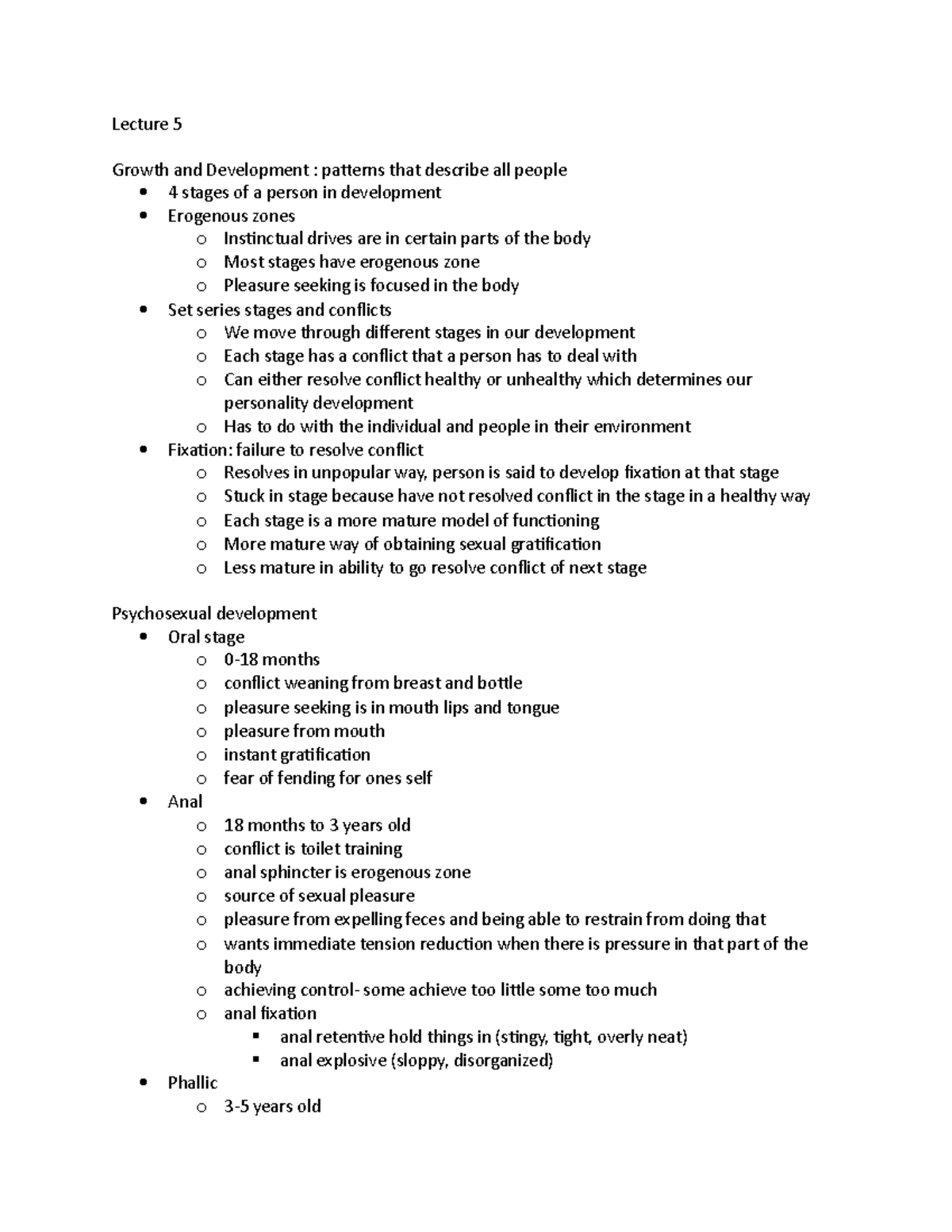 Lecture 5 Growth and Development - Studocu
