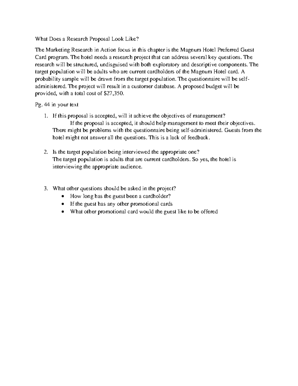 Lesson 2 Assignment - marketing - What Does a Research Proposal Look ...