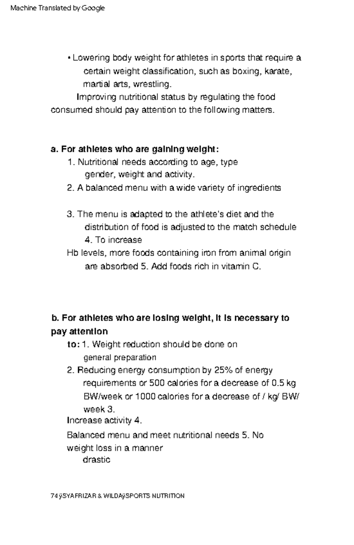 Sports nutrition-42 - Lowering body weight for athletes in sports that ...