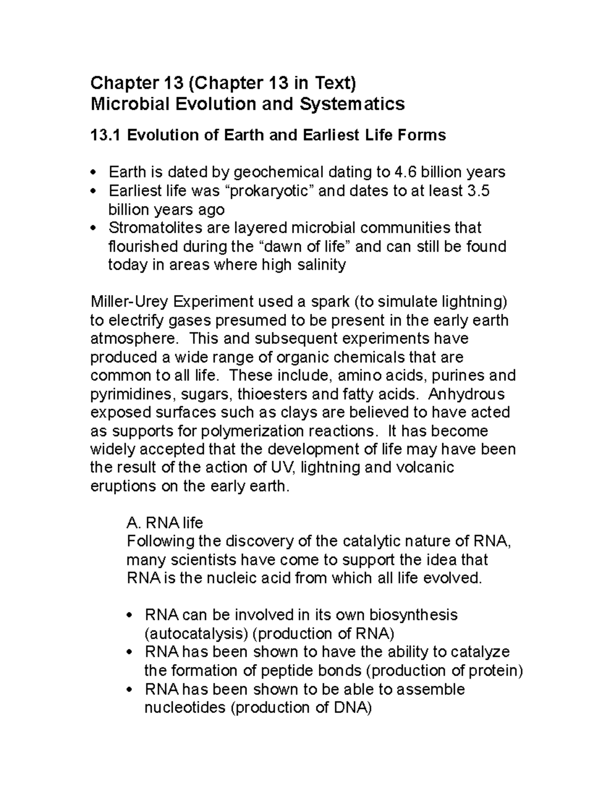 Chapter 13 Microbial Evolution and Systematics - Chapter 13 (Chapter 13 ...