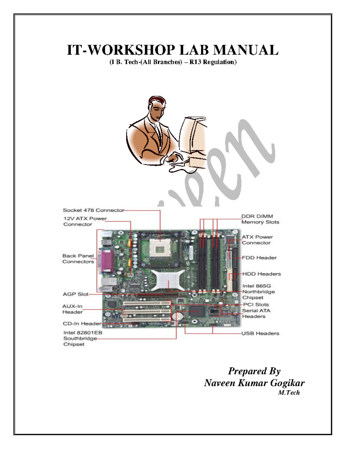 Excel powerpoint tasks - IT-WORKSHOP LAB MANUAL (I B. Tech-(All ...