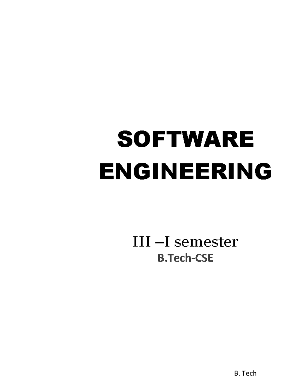 Software Engineering Complete Lecture Notes 5 Units Jntuh R18 Software Engineering Unit I
