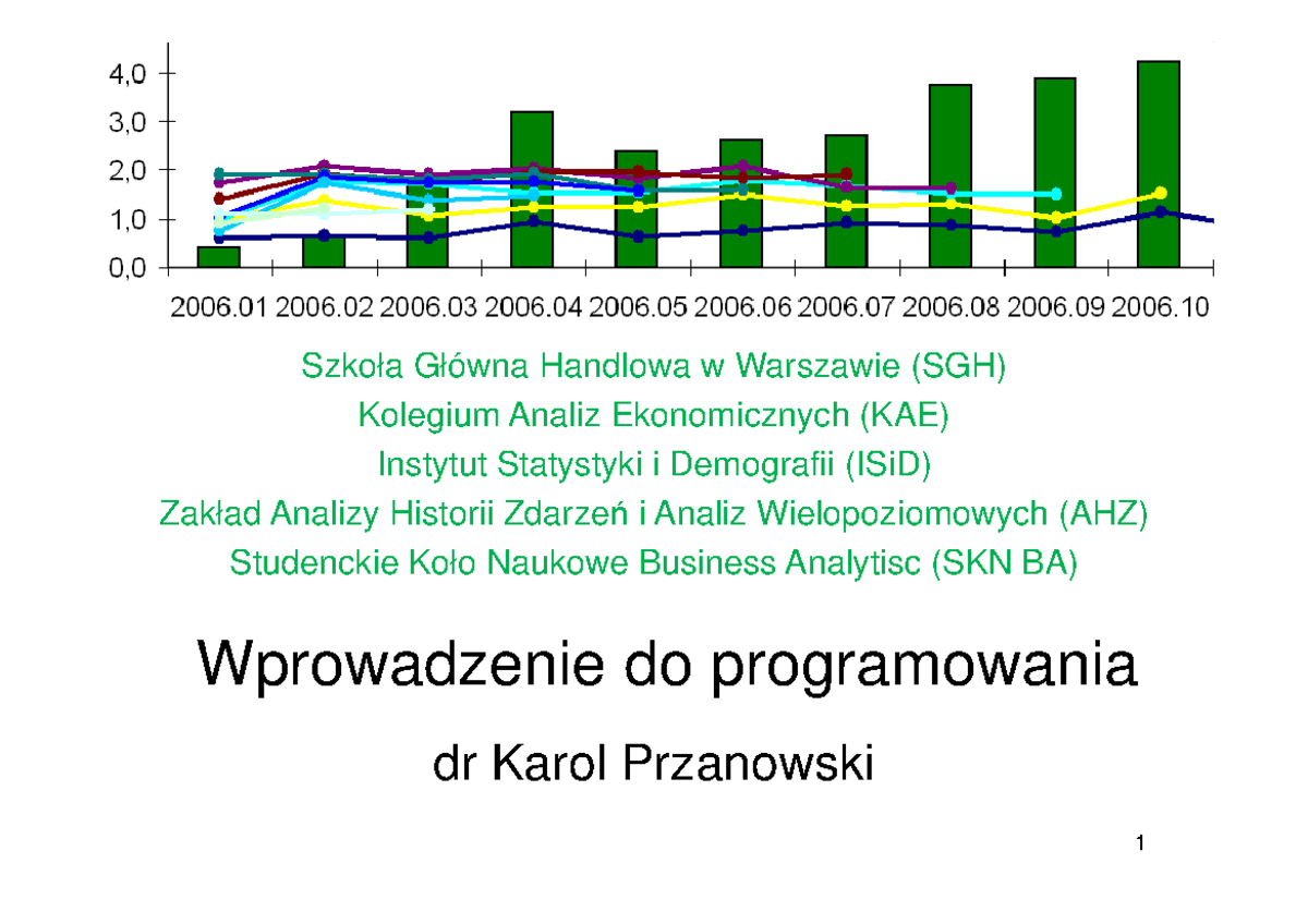 Wprowadzenie do programowania KPrzanowski - Wprowadzenie do ...