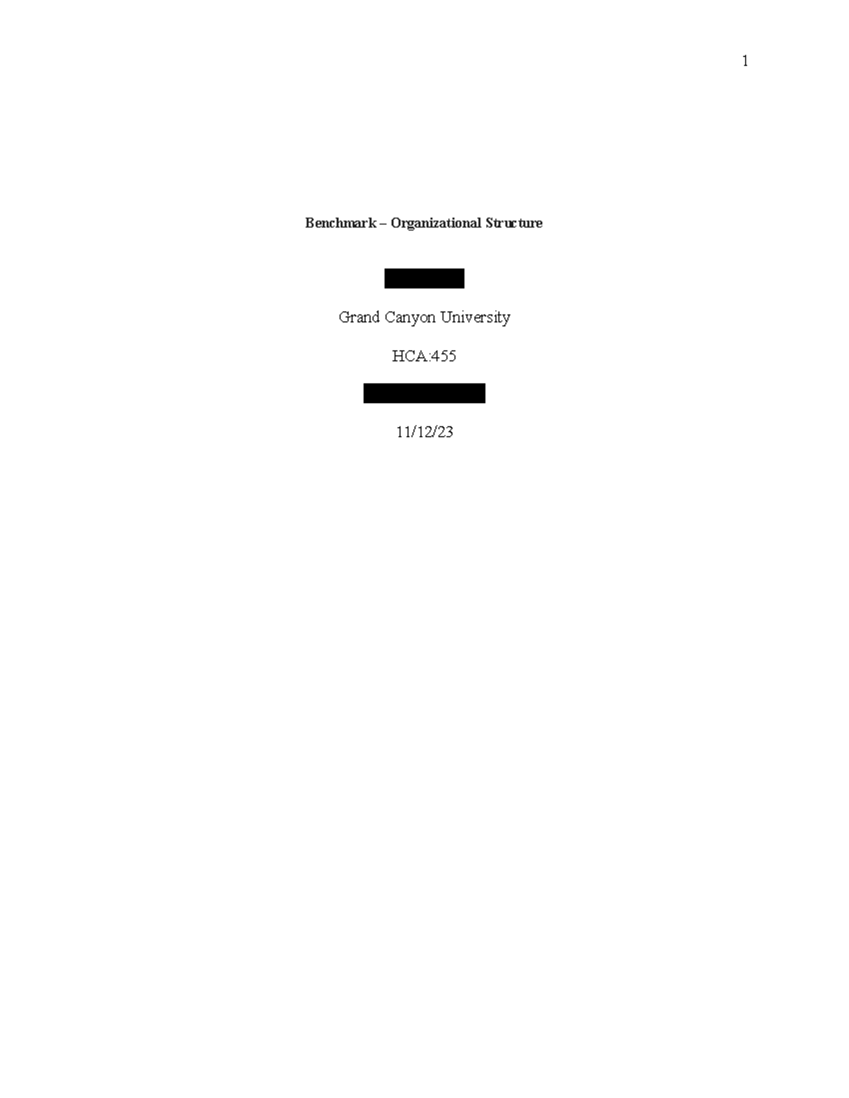 Benchmark – Organizational Structure Essay - Benchmark – Organizational ...