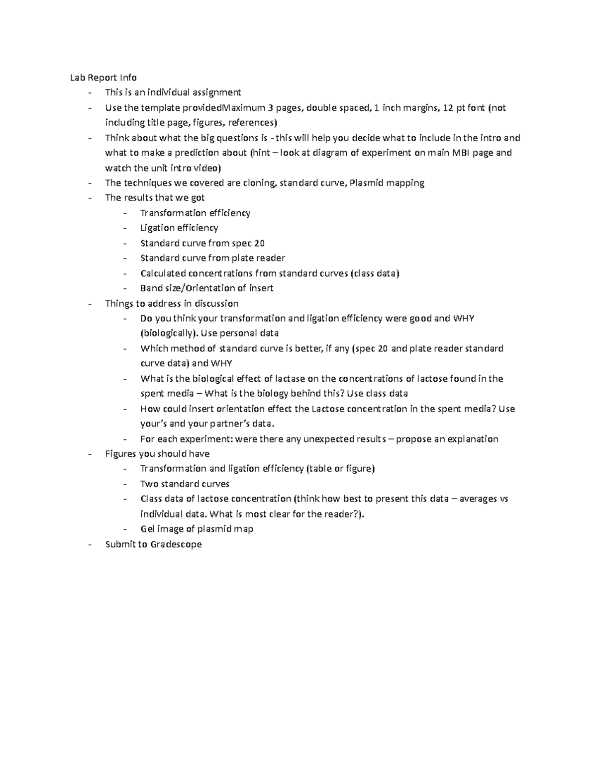 2290 Lab Report Outline - Lab Report Info - This is an individual ...