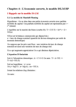 Correction TD3 Macro L2 - Correction TD 3 Exercice 1 : modËle WS-PS, o§re globale et courbe de ...