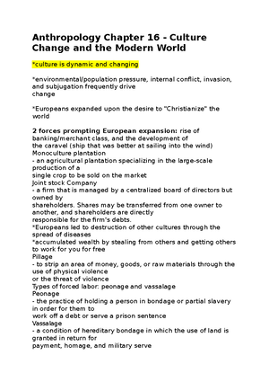 Chapter 1 THE Study OF Anthropology - CHAPTER 1: THE STUDY OF ...